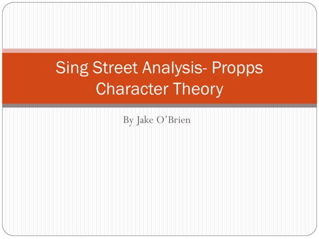 Sing street analysis narrative theory | PDF | Drama | Genres
