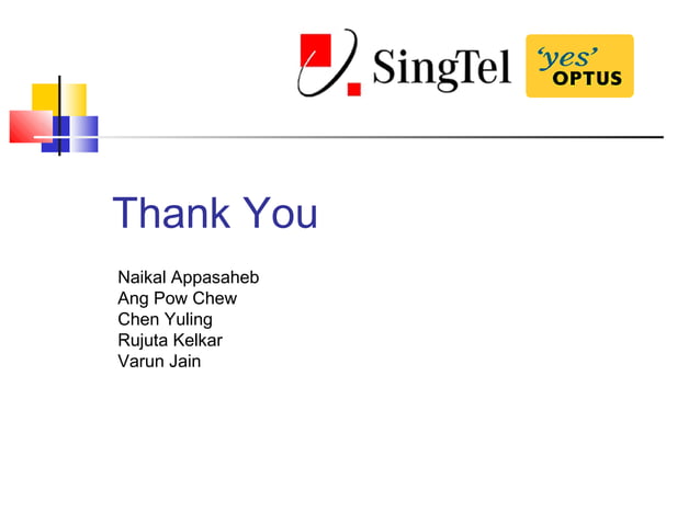 Singtel optus presentation-slide share | PPT
