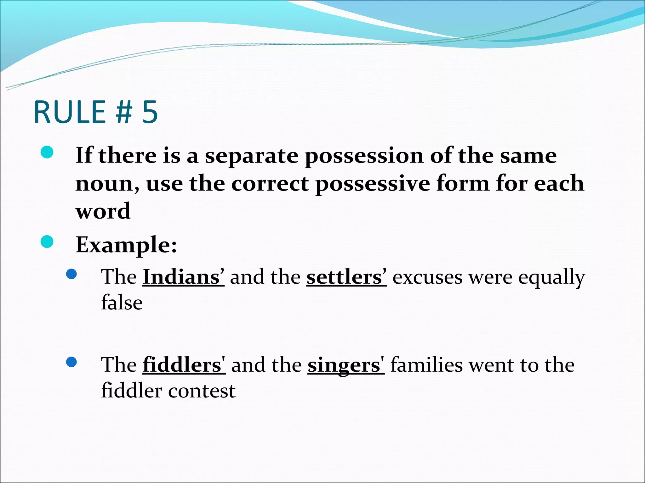 Singular.plural possessive rulesppt | PPT