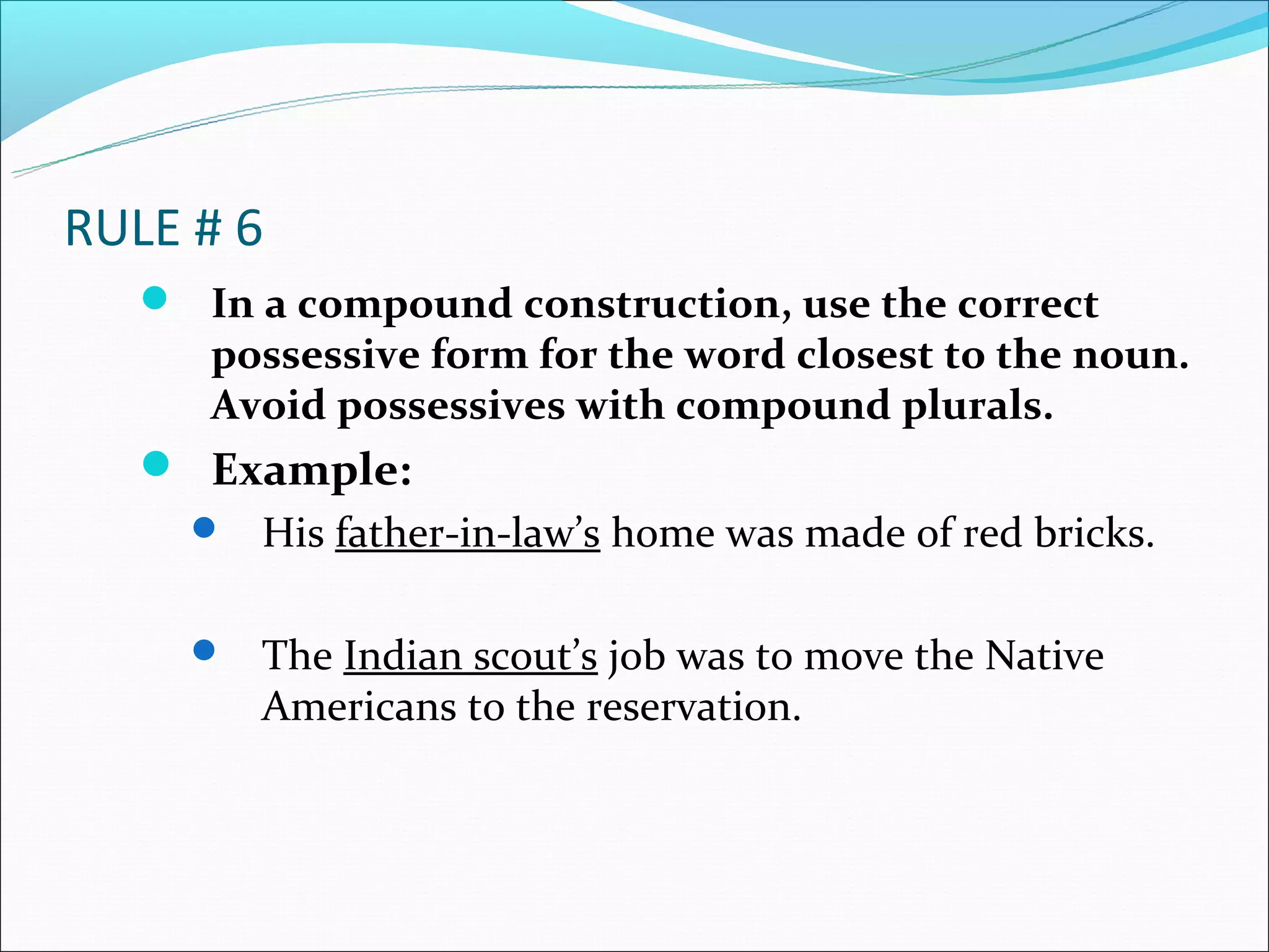 Singular.plural possessive rulesppt | PPT
