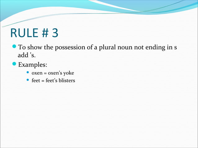 Singular.plural possessive rulesppt | PPT