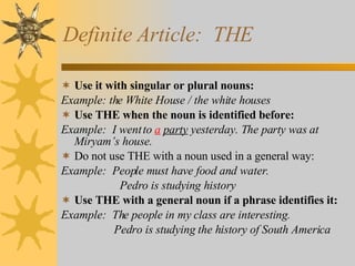Singular Plurals Articles | PPT | Musicals | Genres