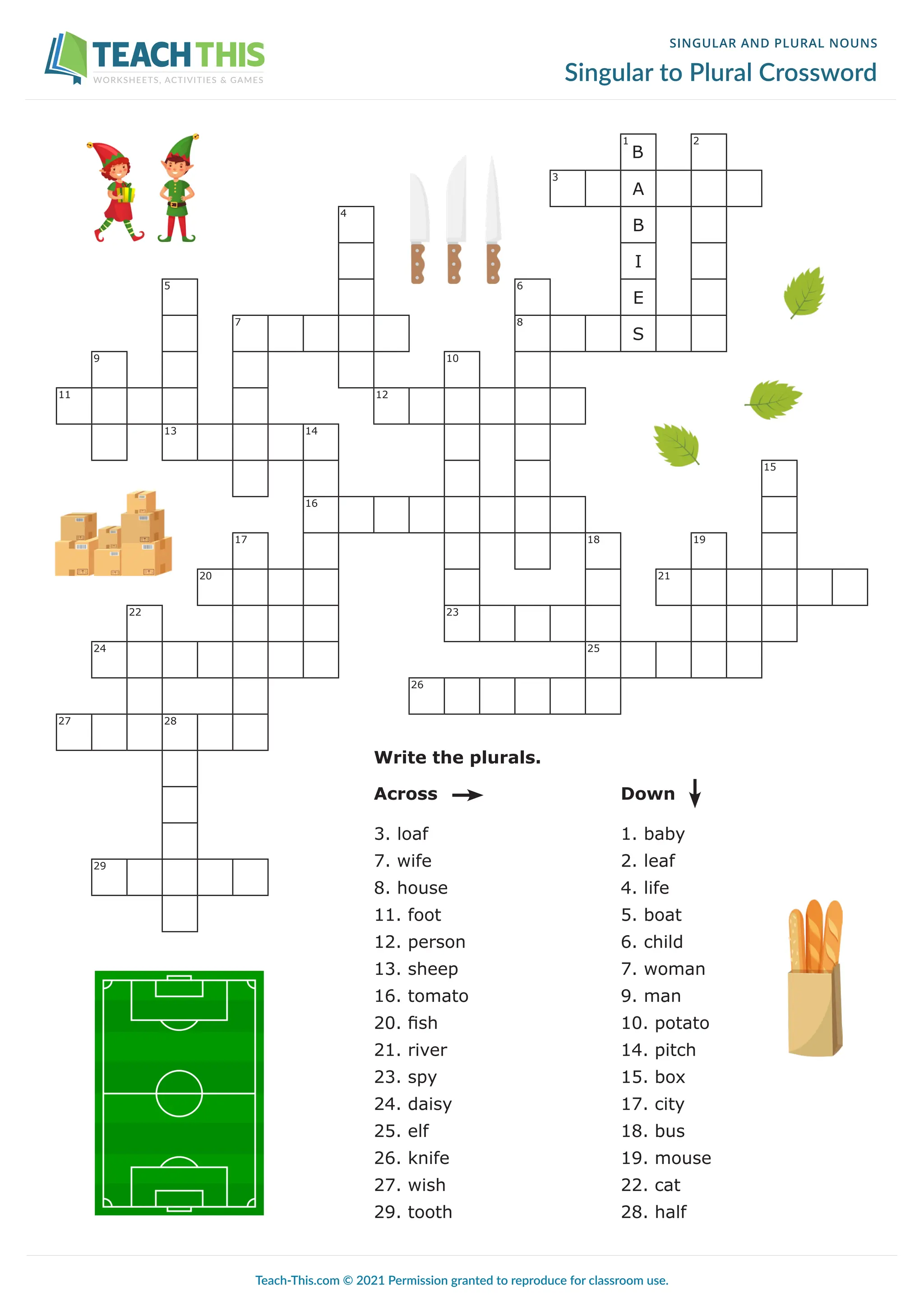 singular-to-plural-crossword ejercicios.pdf