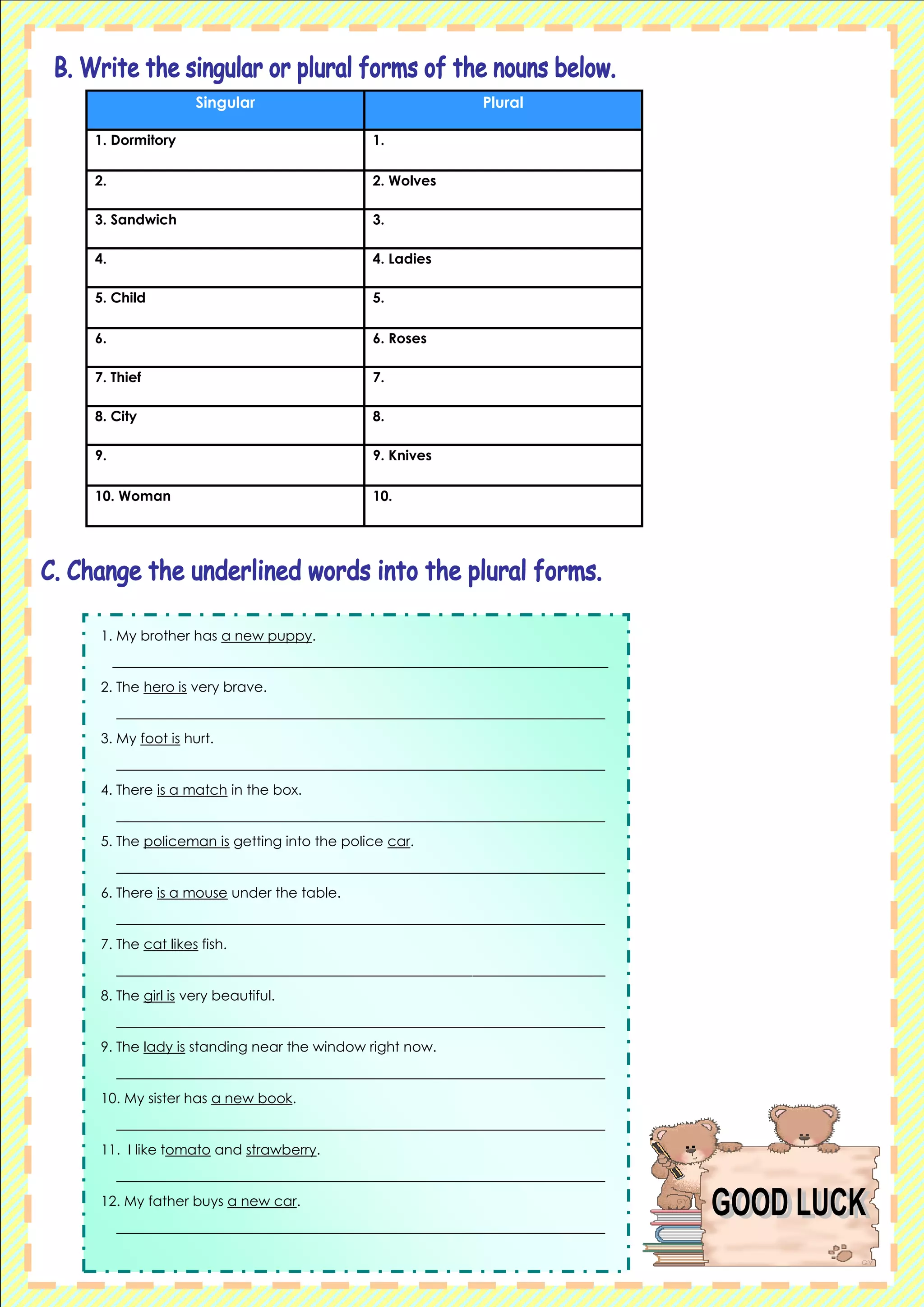Singular and plural | PDF