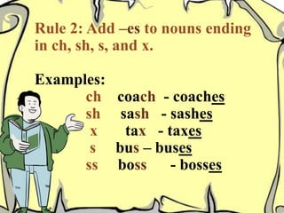 Singular and plural noun - MTL3 | PPTX