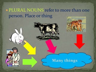 Singular and plural nouns by silvia carrera | PPTX