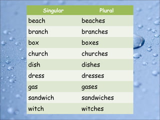 Singular and Plural Nouns | PPT