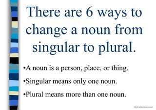 Singular and Plural nouns - English language | PDF