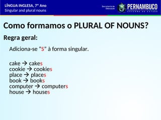 Singular and plural nouns English Presentation.ppt