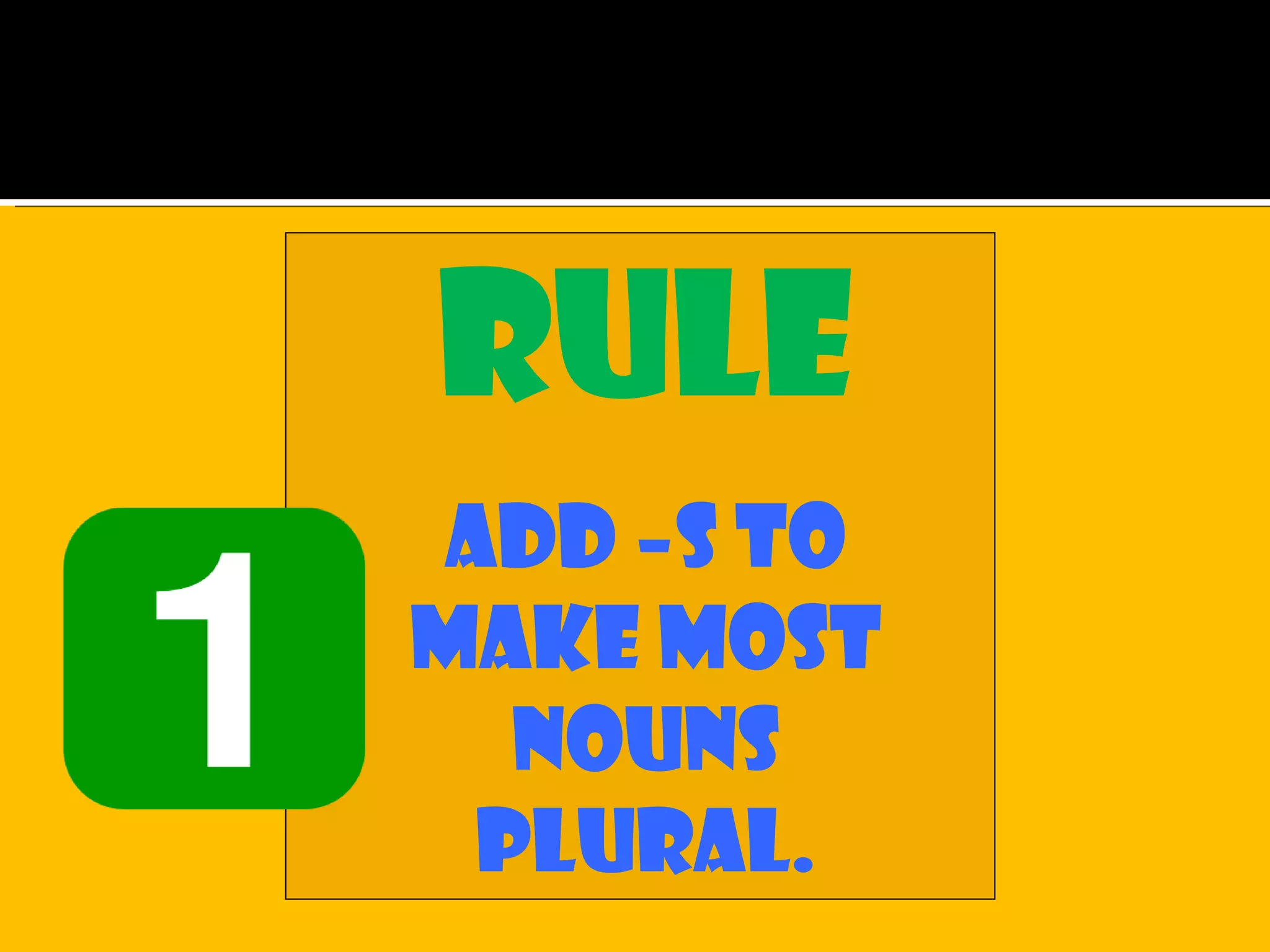 Singular and plural nouns ppt | PPT