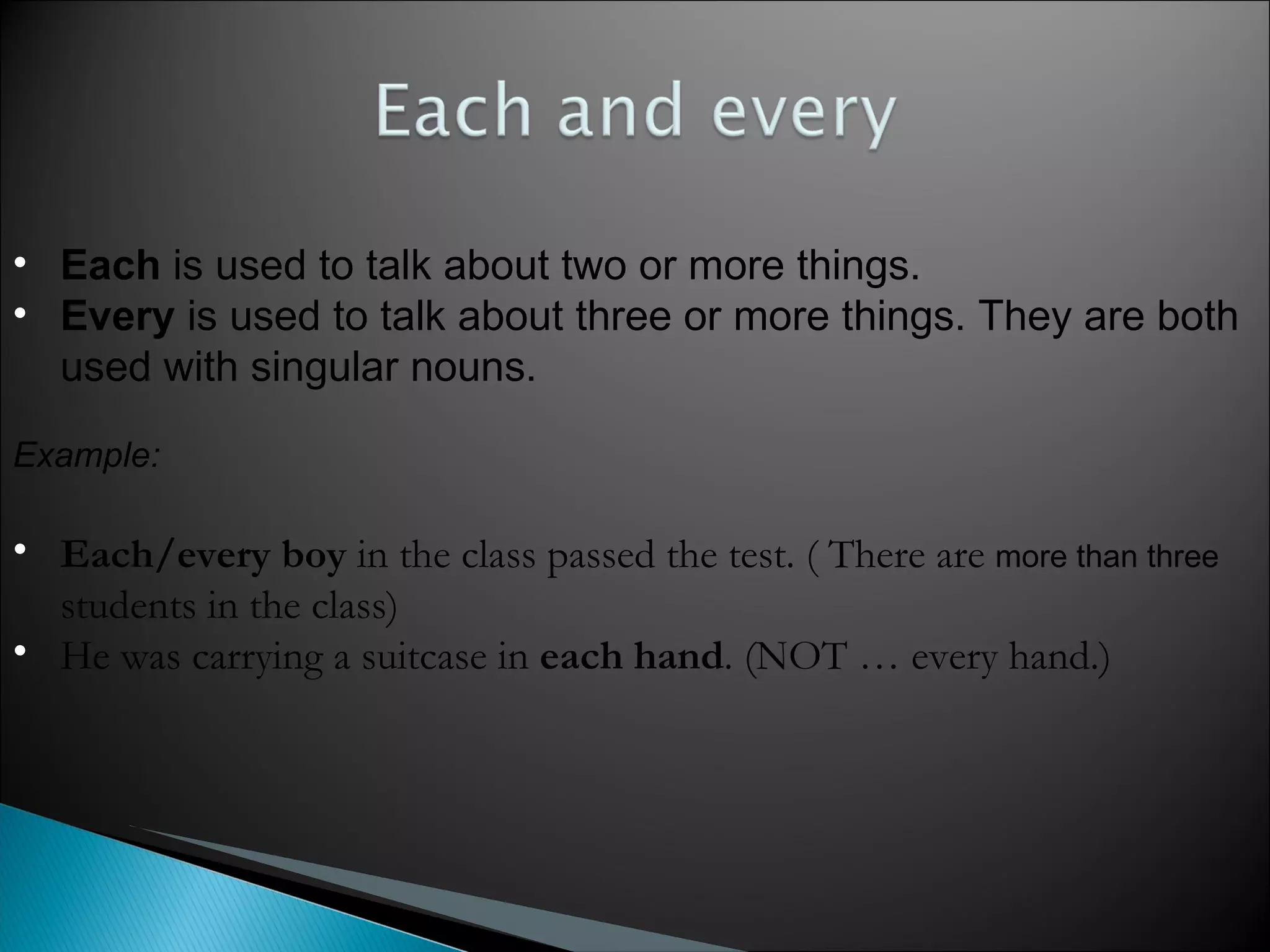 Singular expression of quantity | PPT