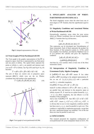 Singularity condition of wrist partitioned 6-r serial | PDF | Robotics | Technology & Computing