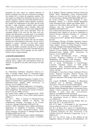 Singularity condition of wrist partitioned 6-r serial | PDF | Robotics ...