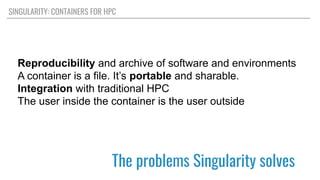 Singularity Containers for Scientific Compute | PDF