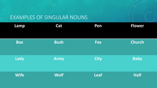 Singular & Plural | PPT