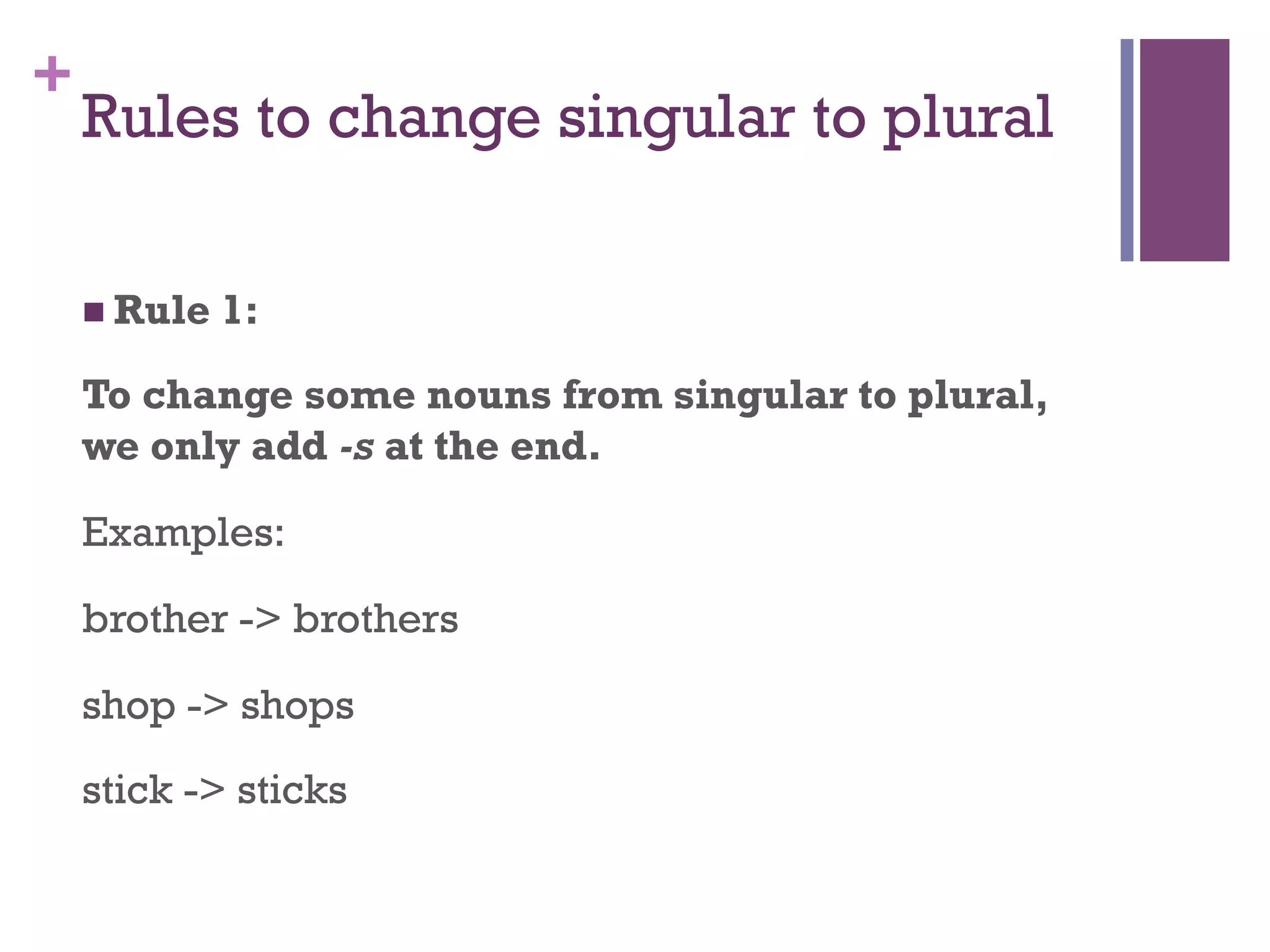 Singular plural | PDF