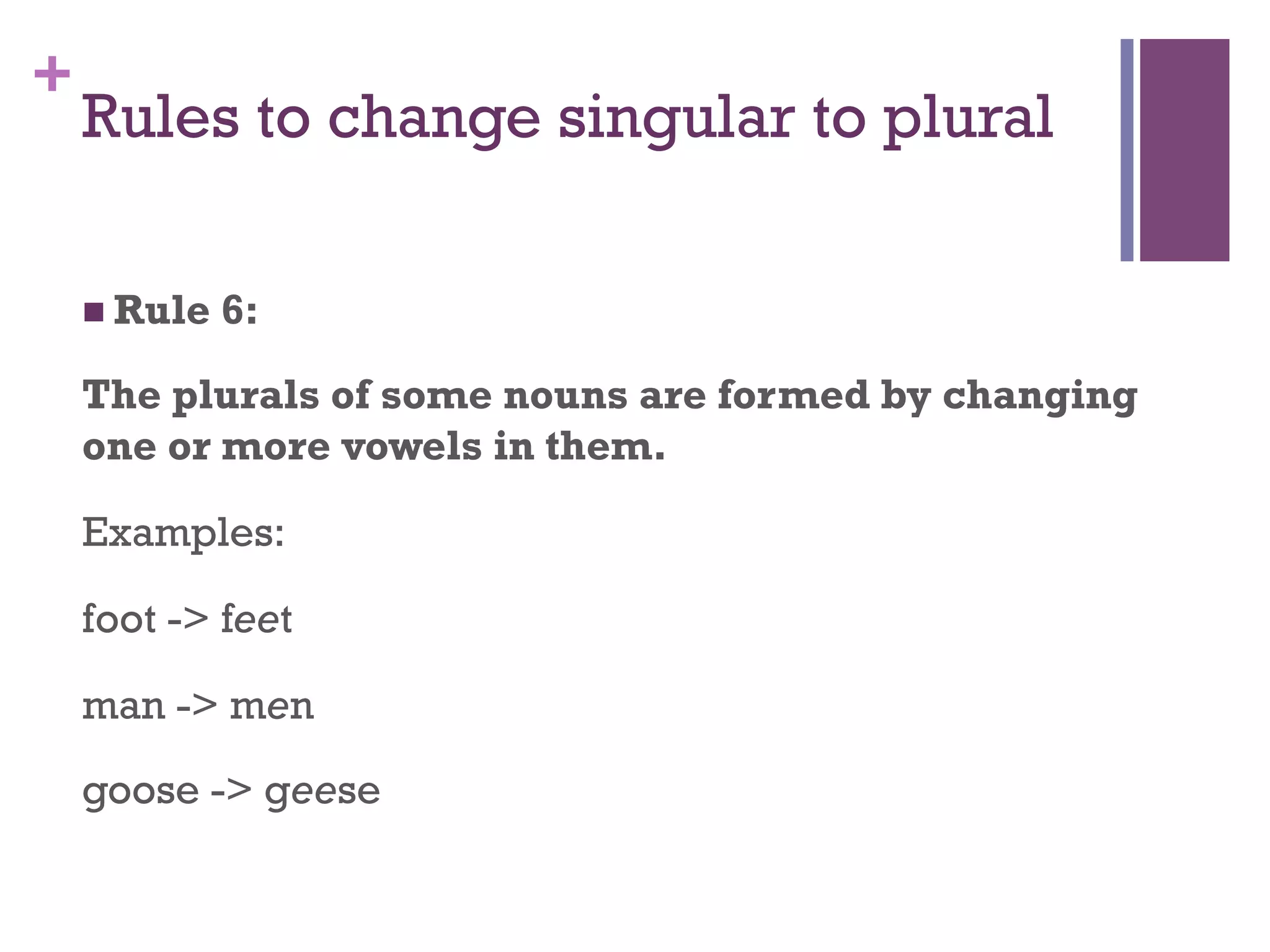 Singular plural | PDF