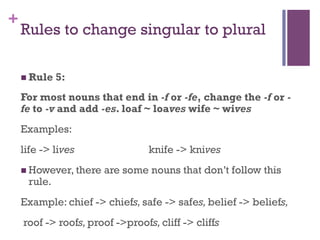 Singular plural | PDF