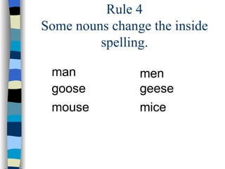 Singular plural nouns | PPT