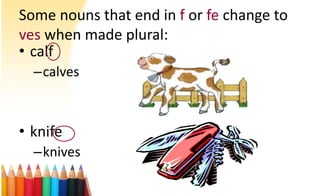 Singular plural nouns | PPT