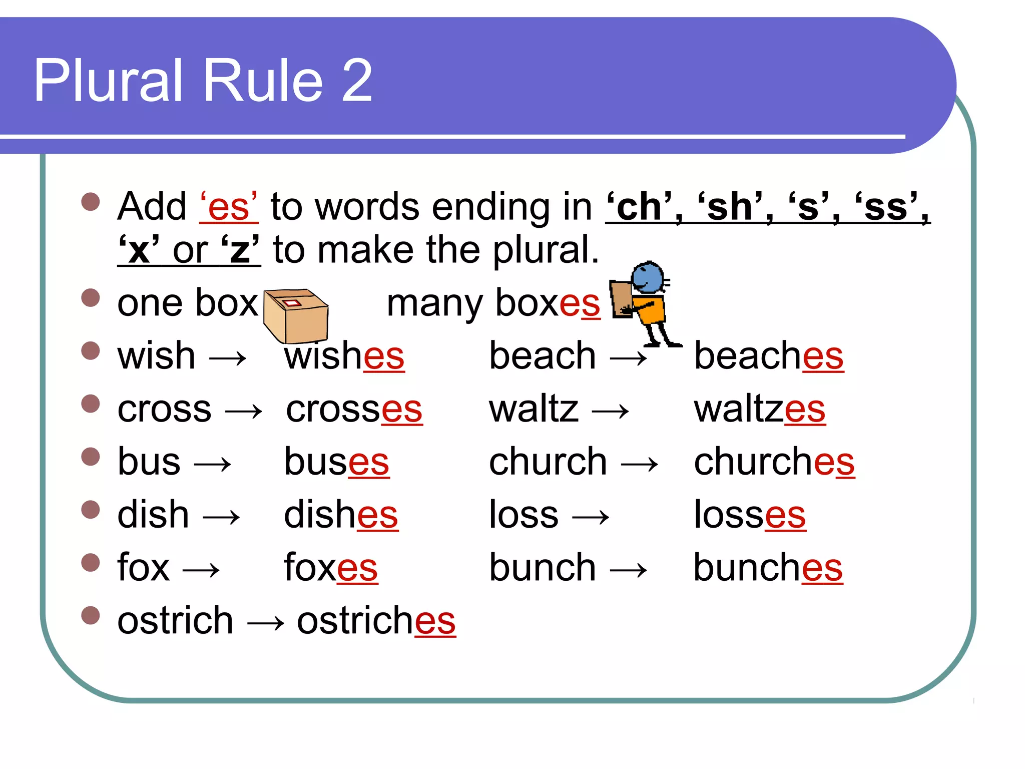 Singular & plural rules | PPT