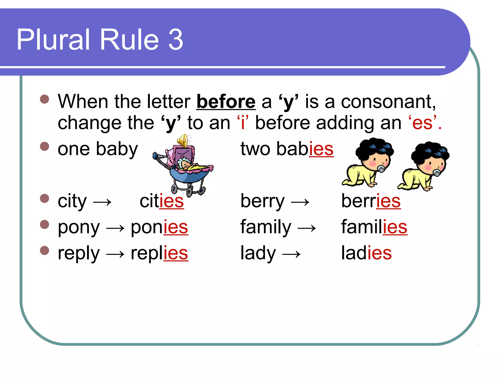 Singular & plural rules | PPT
