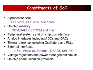 soc design for dsp applications | PPTX