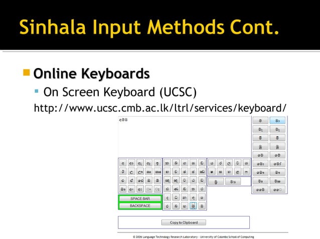 Sinhala Unicode and Usage | PPT