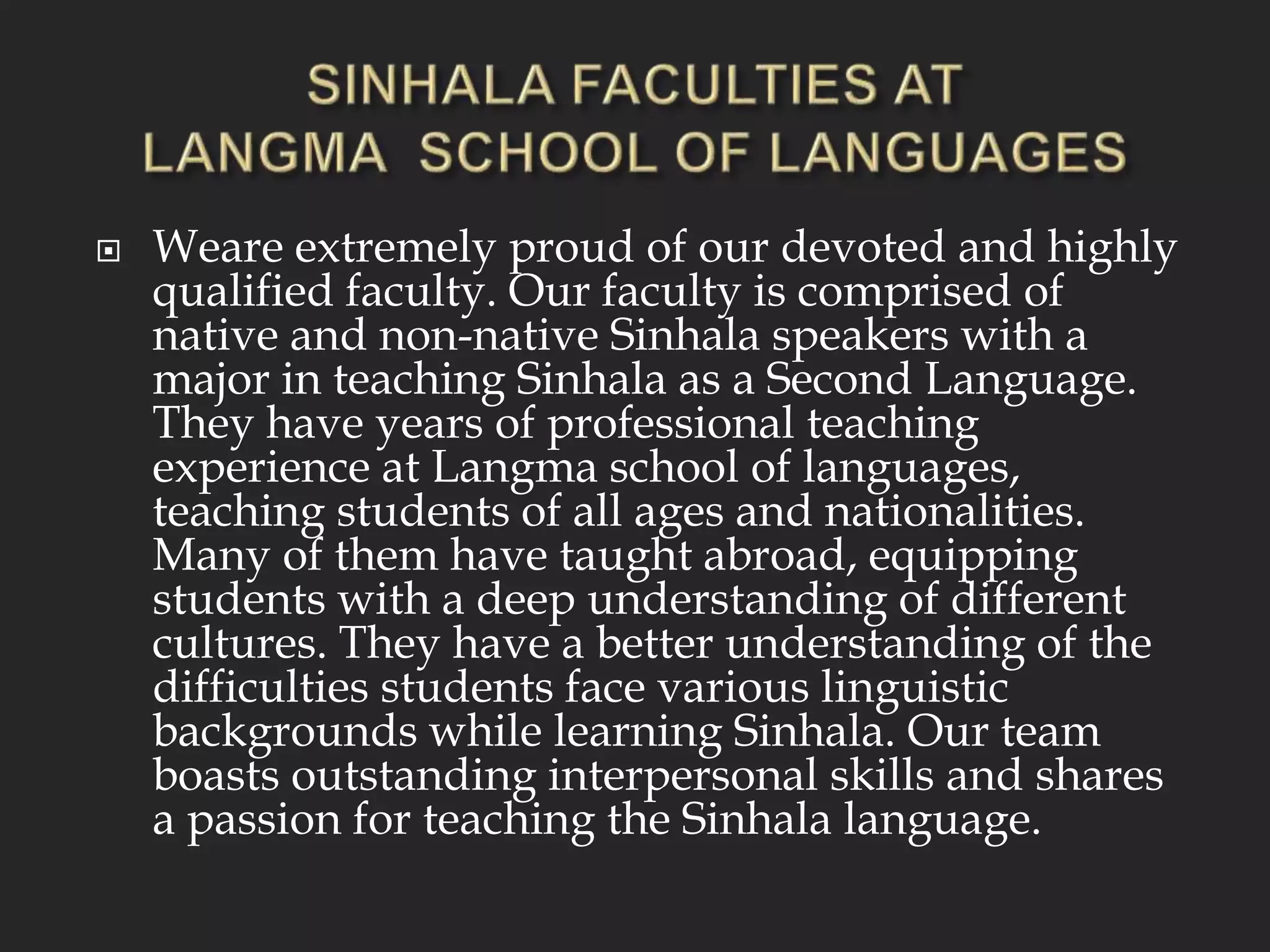 #1 Sinhala language institute| Learn Sinhala Language | Online Sinhala ...