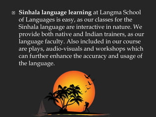 #1 Sinhala language institute| Learn Sinhala Language | Online Sinhala ...