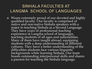 #1 Sinhala language institute| Learn Sinhala Language | Online Sinhala ...
