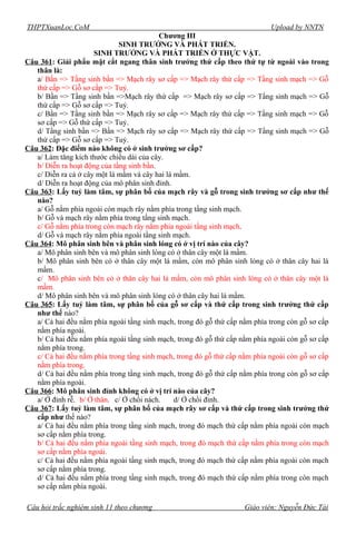 [Sinh hoc11]bodetracnghiem chuong3 | PDF
