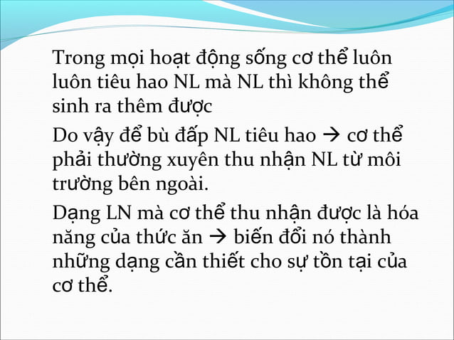 Sinh lý chuyen hoa nang luong | PPT