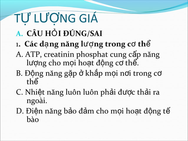 Sinh lý chuyen hoa nang luong | PPT