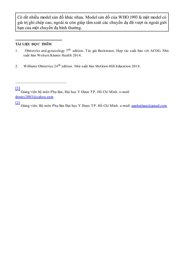 SINH LÝ CHUYỂN DẠ | PDF