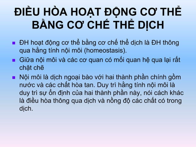 Sinh lý dịch cơ thể | PPT