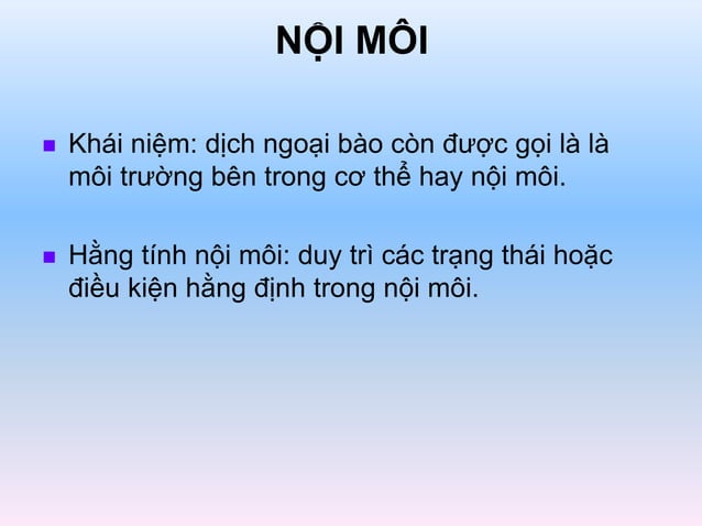 Sinh lý dịch cơ thể | PPT