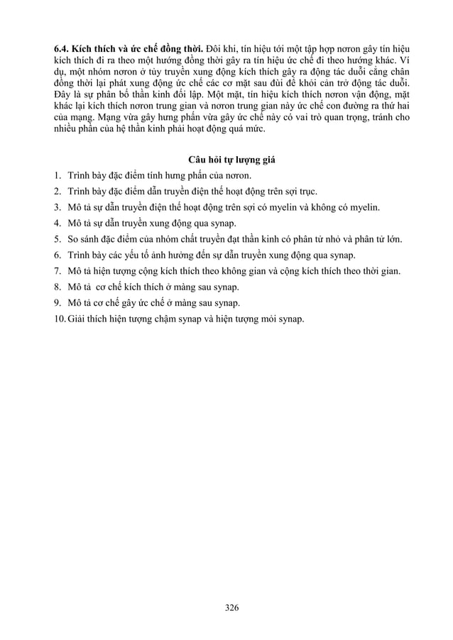 SINH LÝ NƠRON.doc RẤT HAY CÁC BẠN BÁC SĨ Ạ | DOC