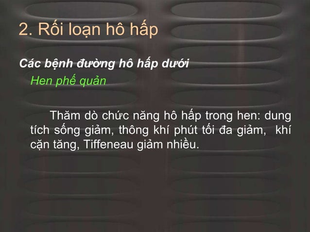 HVQY | Sinh lý bệnh | Hô hấp | PPT