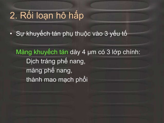 HVQY | Sinh lý bệnh | Hô hấp | PPT