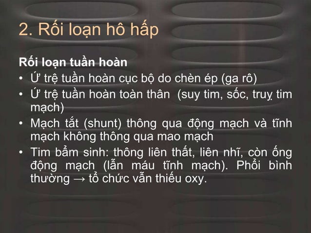 HVQY | Sinh lý bệnh | Hô hấp | PPT