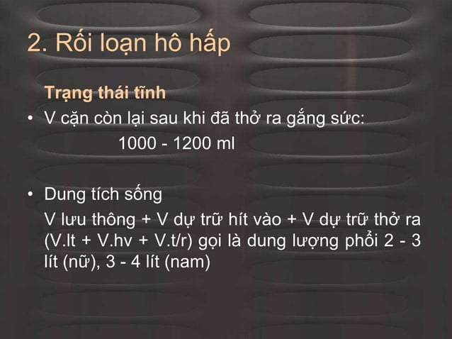 HVQY | Sinh lý bệnh | Hô hấp | PPT