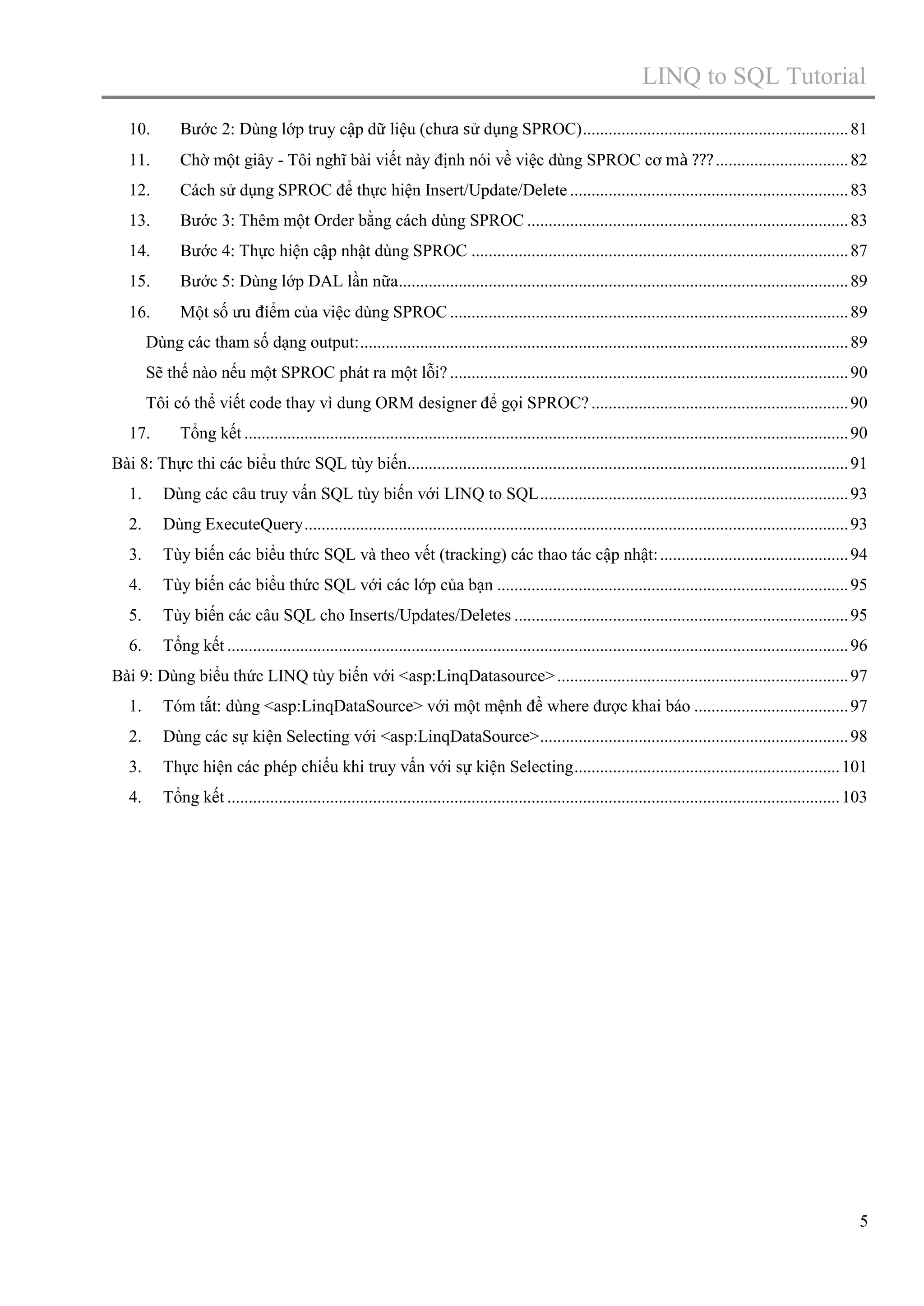 Linq To Sql Tutorial Pdf