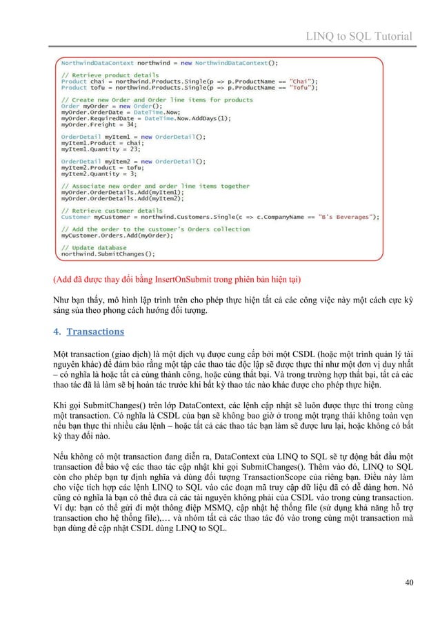 Linq-to-sql-tutorial | PDF