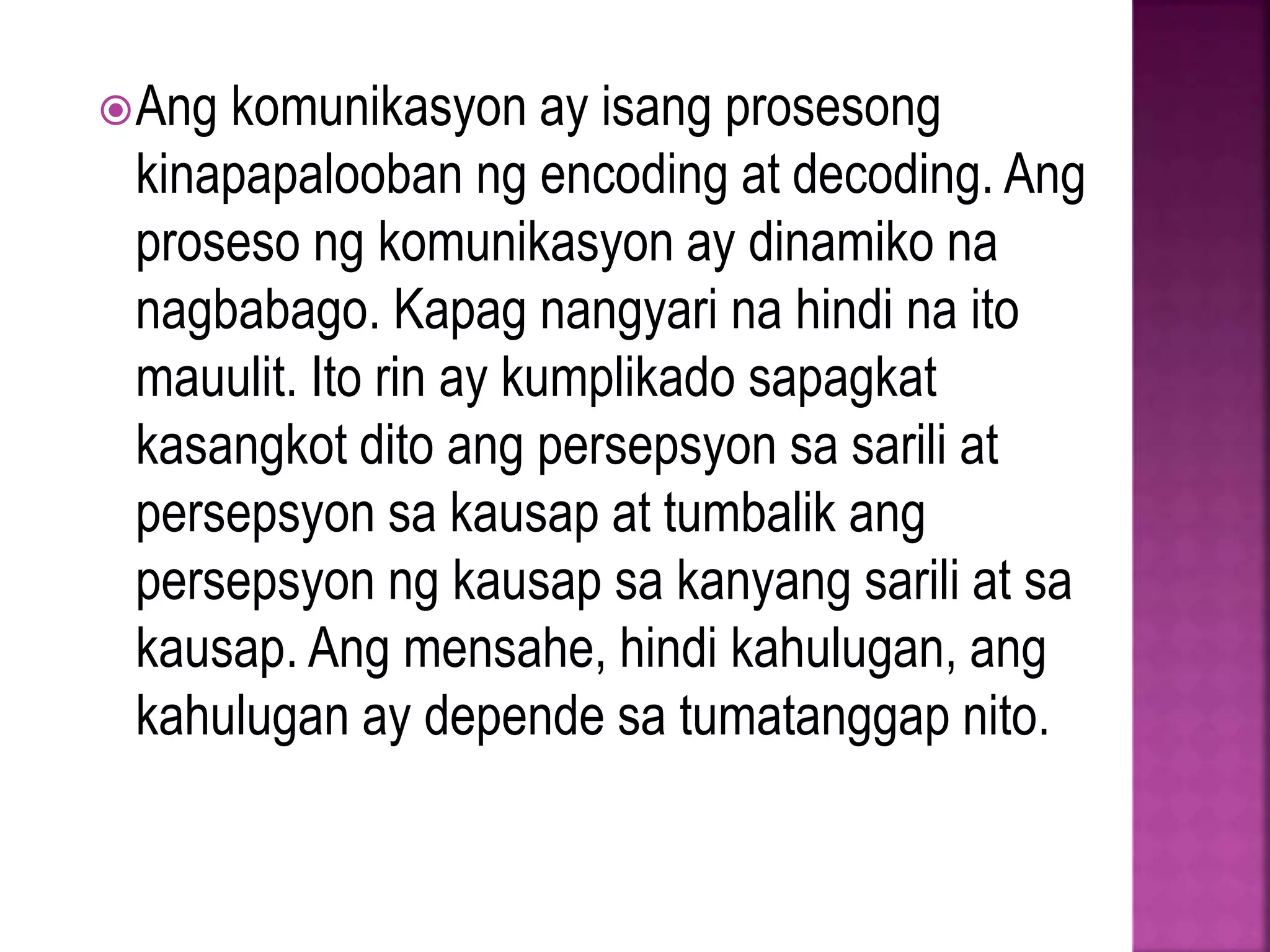 Sining ng pakikipagtalastasan fil 101 | PPTX