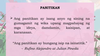 Sining ng Panunuring Pampanitikan. .pptx