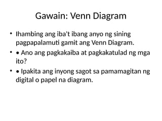 Sining Pagpapalamuti ng mga Pilipino: Kultura at Tradisyon sa Grade 5 ...