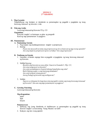 Sining v 2 nd grading | DOCX