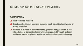BIOMASS FUELED POWER PLANT | PPTX