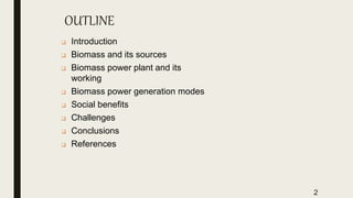 BIOMASS FUELED POWER PLANT | PPTX